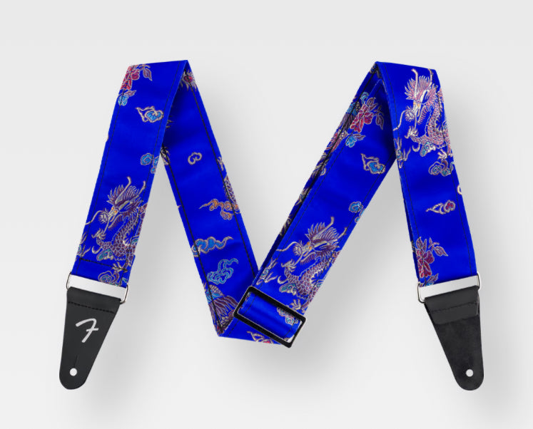 Fender Satin Dragon Strap Royal Blue| Black Mountain Guitar Co