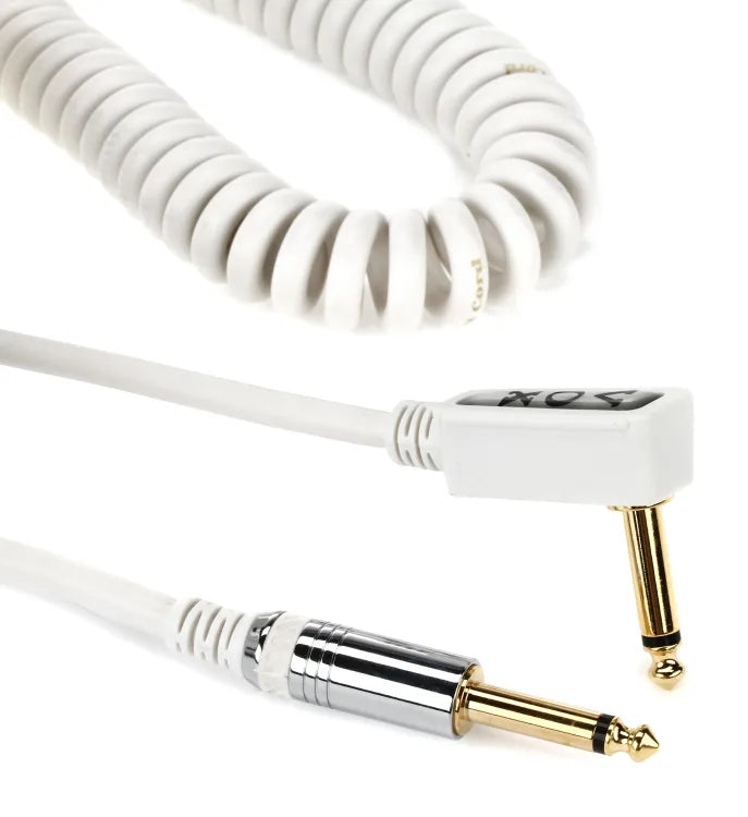 Vox VCC Vintage Coiled Cable, Quality 9m Cable With Mesh Bag, White ...