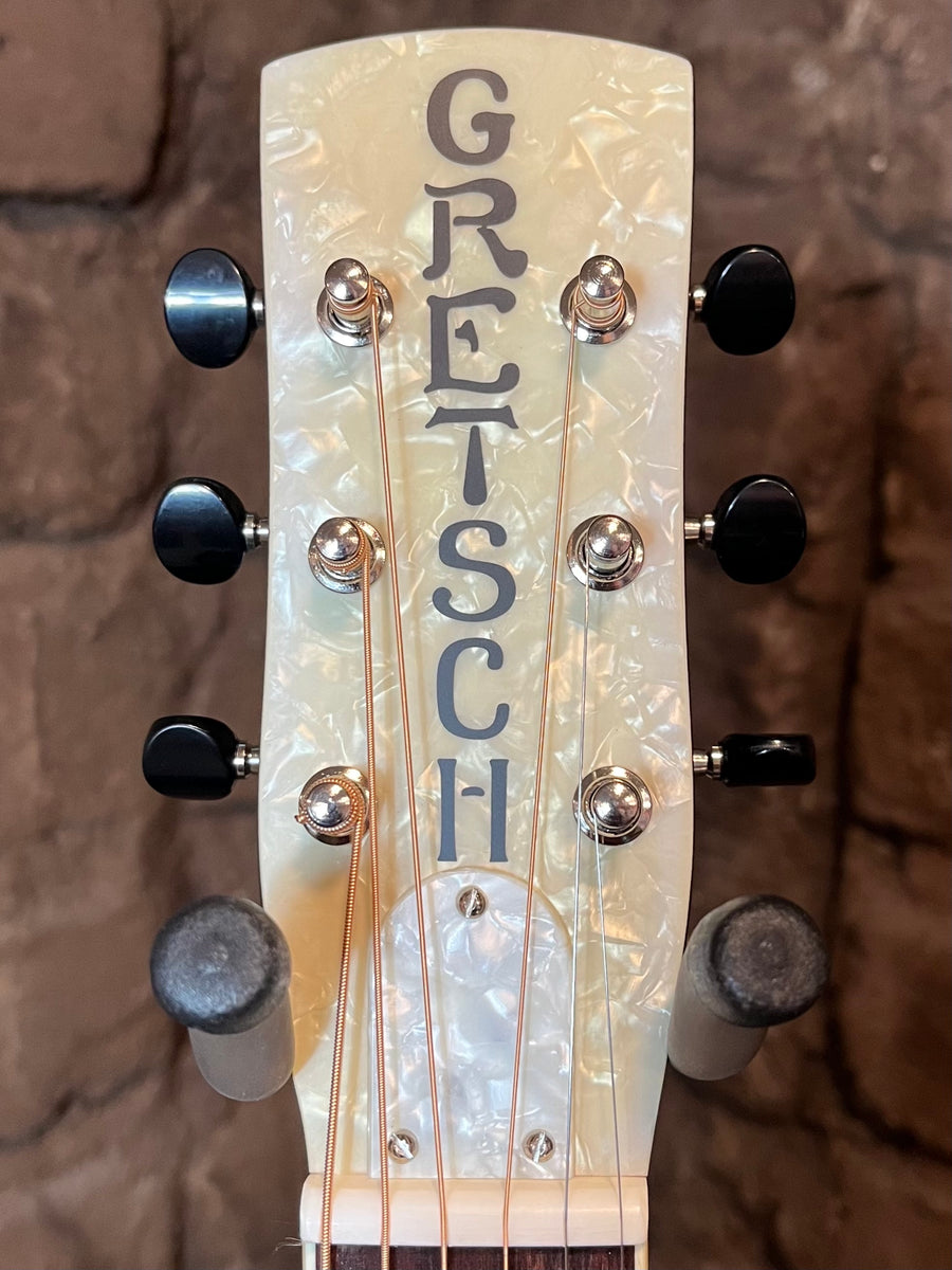 Gretsch G9220 Bobtail Round-Neck Acoustic/Electric Resonator| Black ...