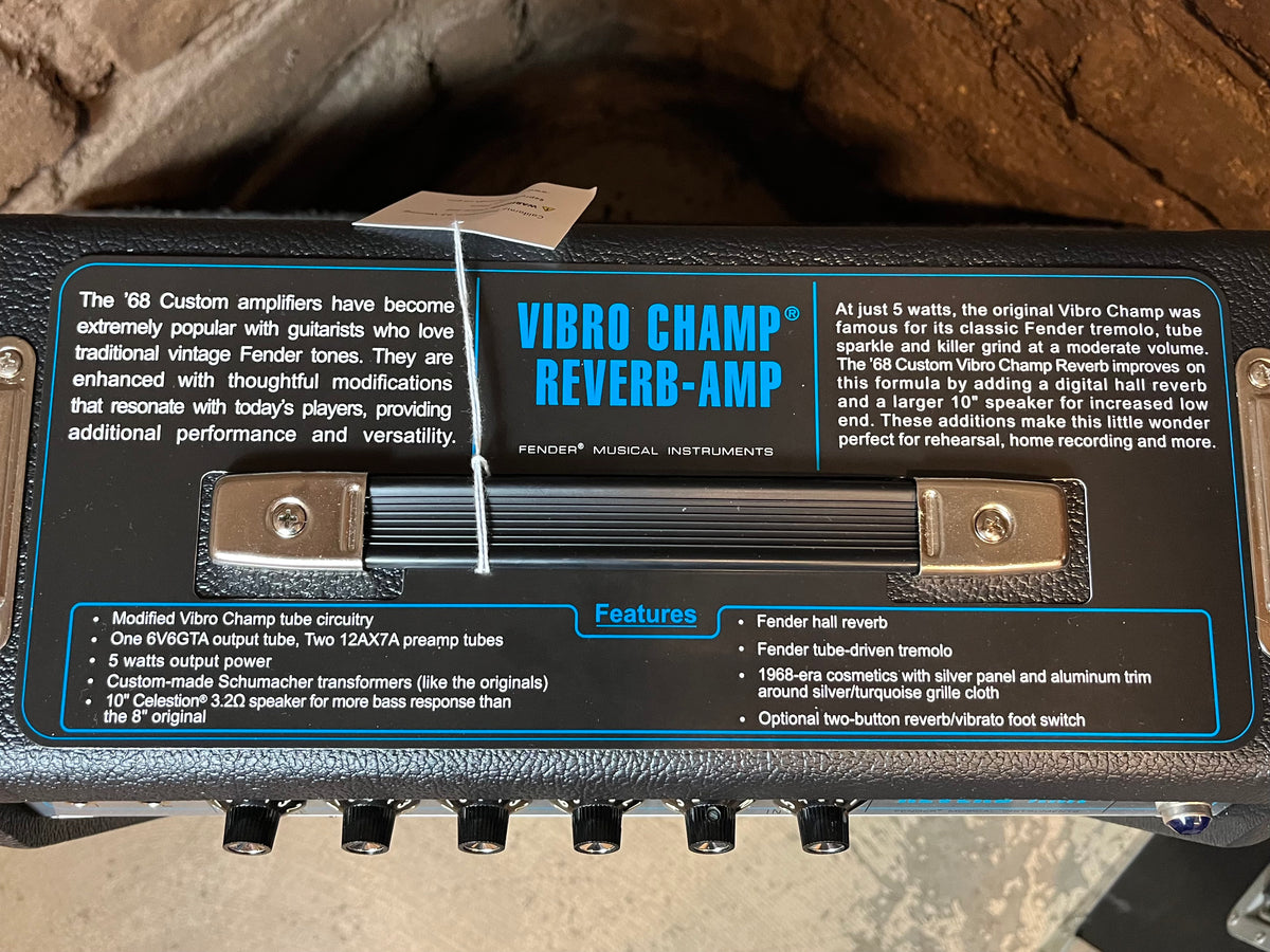 Fender '68 Custom Vibro Champ Reverb (New)| Black Mountain Guitar Co