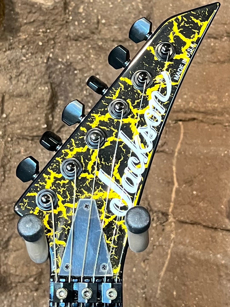 Jackson Custom Shop Randy Rhoads RR24 Black Yellow Crackle (New)| Black ...