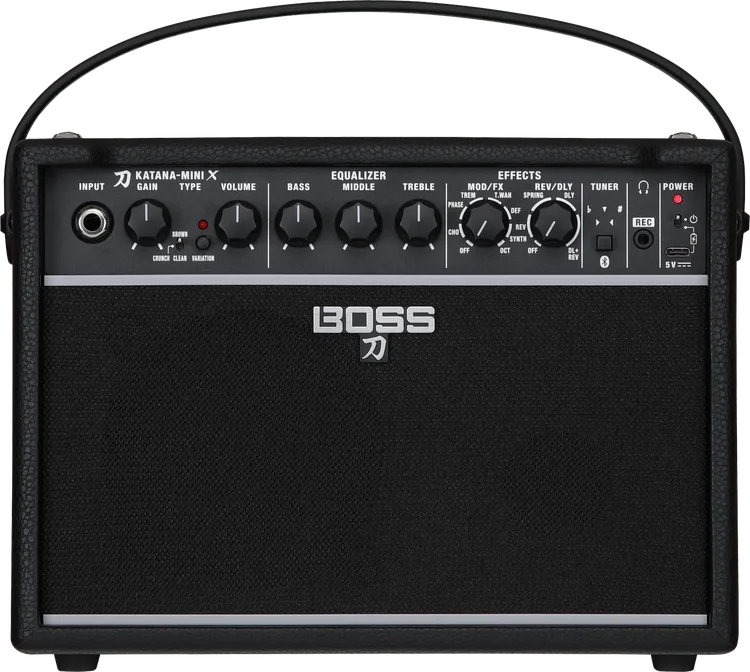 Boss Katana-Mini X 10-watt 1 x 5-inch Portable Guitar Amplifier| Black Mountain Guitar Co
