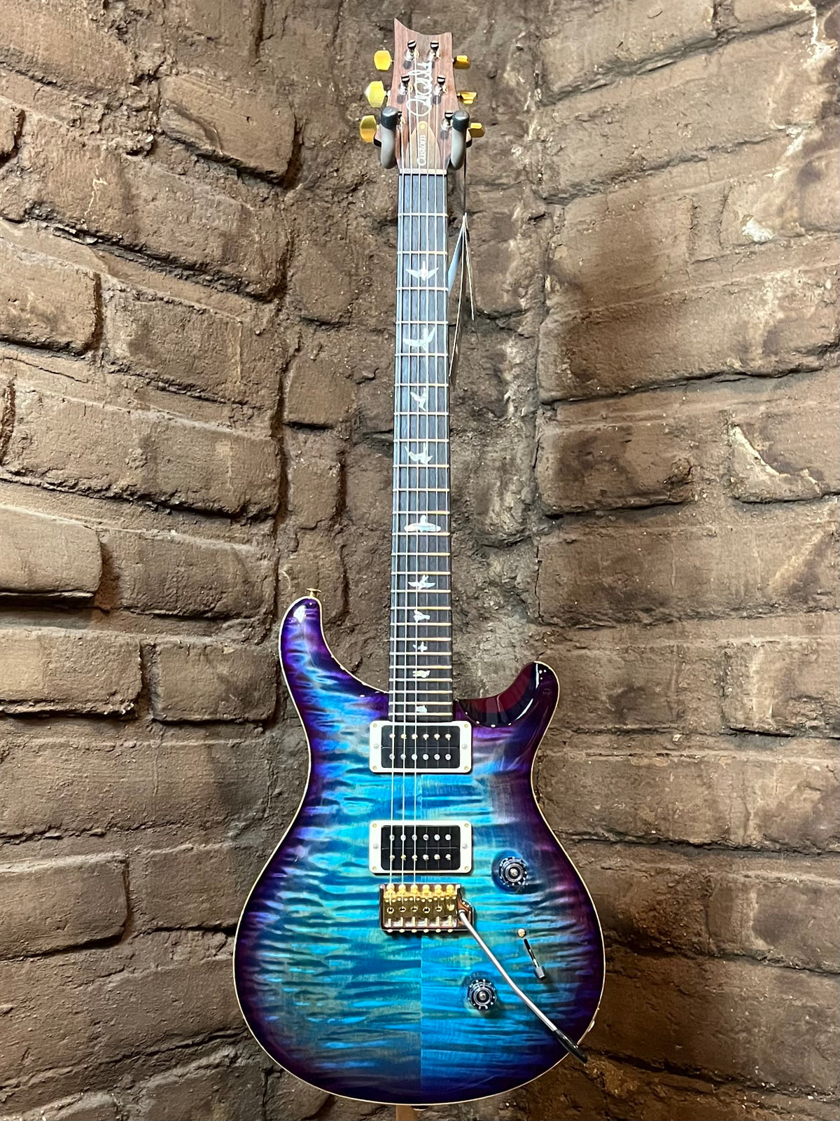 PRS Custom 24 Custom in Custom Color Aquableux Purple Burst 10 Top! (N ...